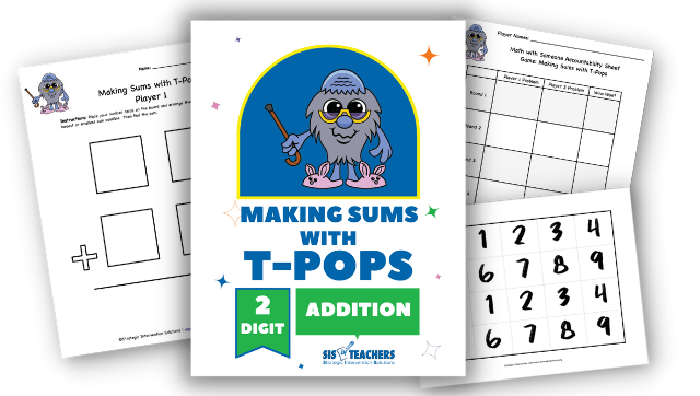 Making Sums with T-Pops - 2-Digit Addition | SIS For Teachers